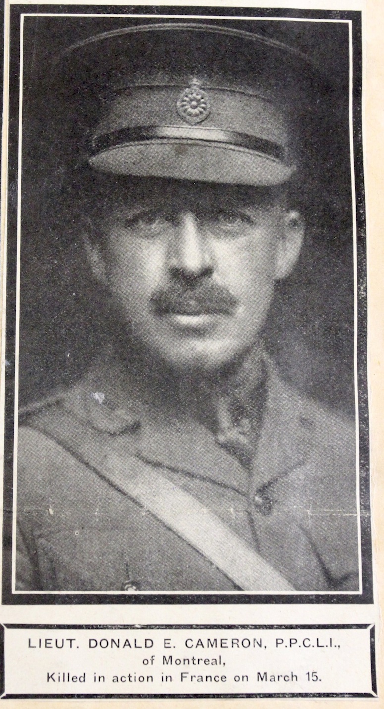 Donald Ewan Cameron - The Canadian Virtual War Memorial - Veterans ...